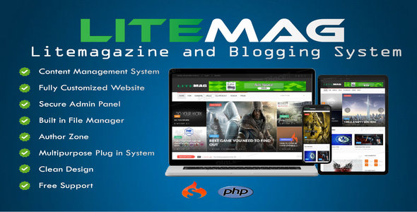 LiteMag Self Hosted CMS PHP Script - CodeWigs LiteMag Self Hosted CMS PHP Script - CodeWigs